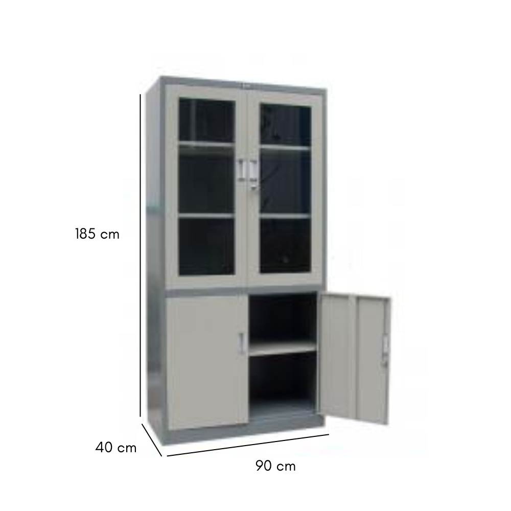 FILING CABINET LINYI (DIY) REF C11 4 PTS LIGHT GREY | TFP